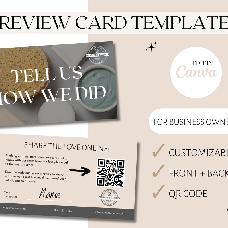 Google Review Template - Etsy