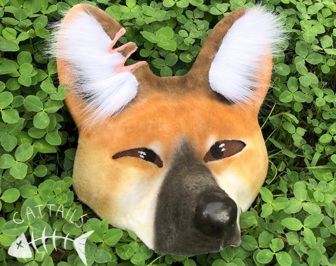 Winking Maned Wolf Mask - Etsy