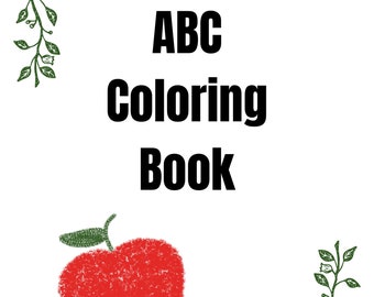 Alphabet ABC Coloring Pages - Etsy