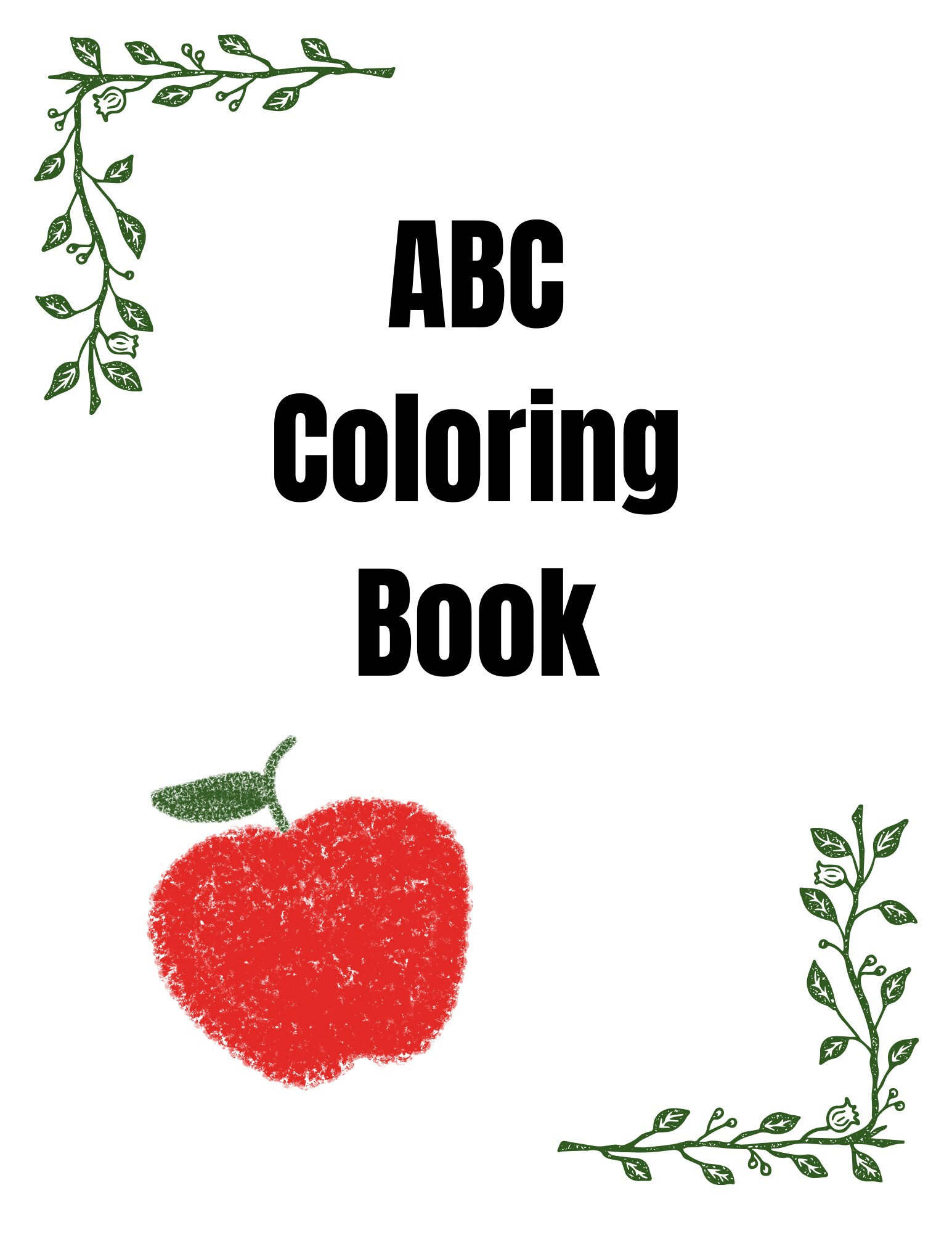 ABC Coloring Book Pages | Kids Coloring | Learn Abcs | Alphabet - Etsy