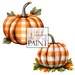 Plaid Pumpkin, Fall Clipart, Autumn Graphics, Instant Download ...