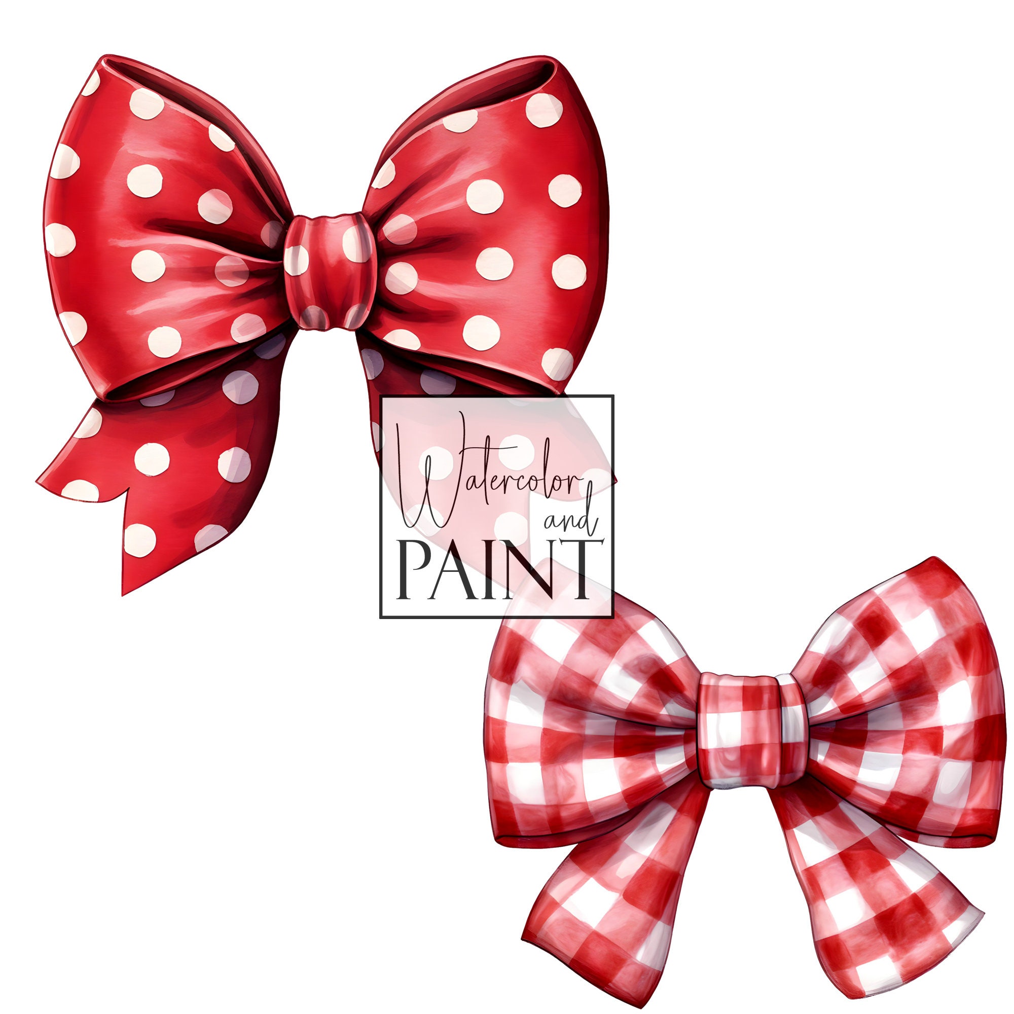 Bow Clipart, Instant Download, 14 High Quality Png Files, Commercial ...