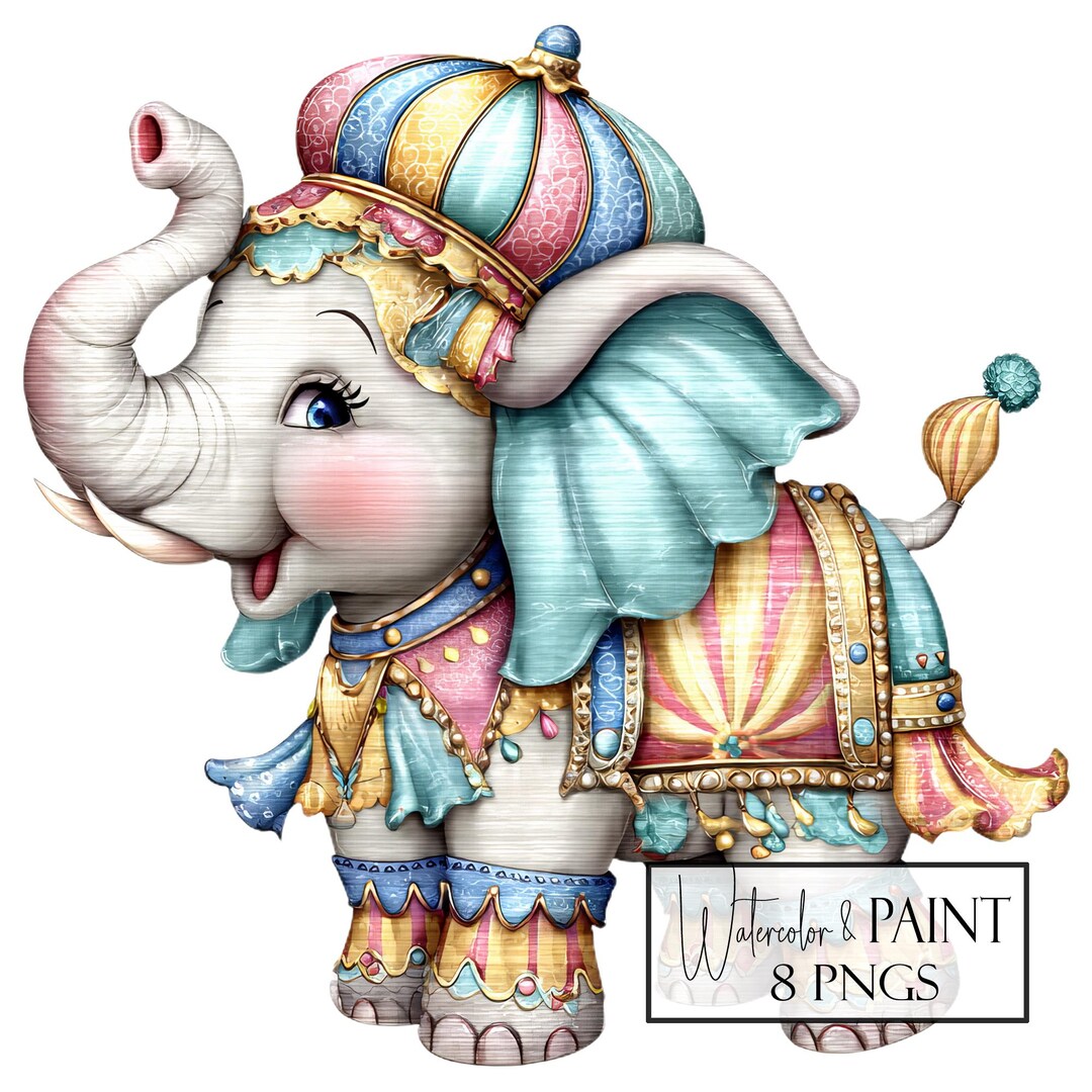 Circus Animal Clipart Bundle, Transparent Pngs, Instant Download ...
