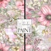 Pink Tartan Flowers, Seamless Patterns, 12 Jpgs, Instant Download ...