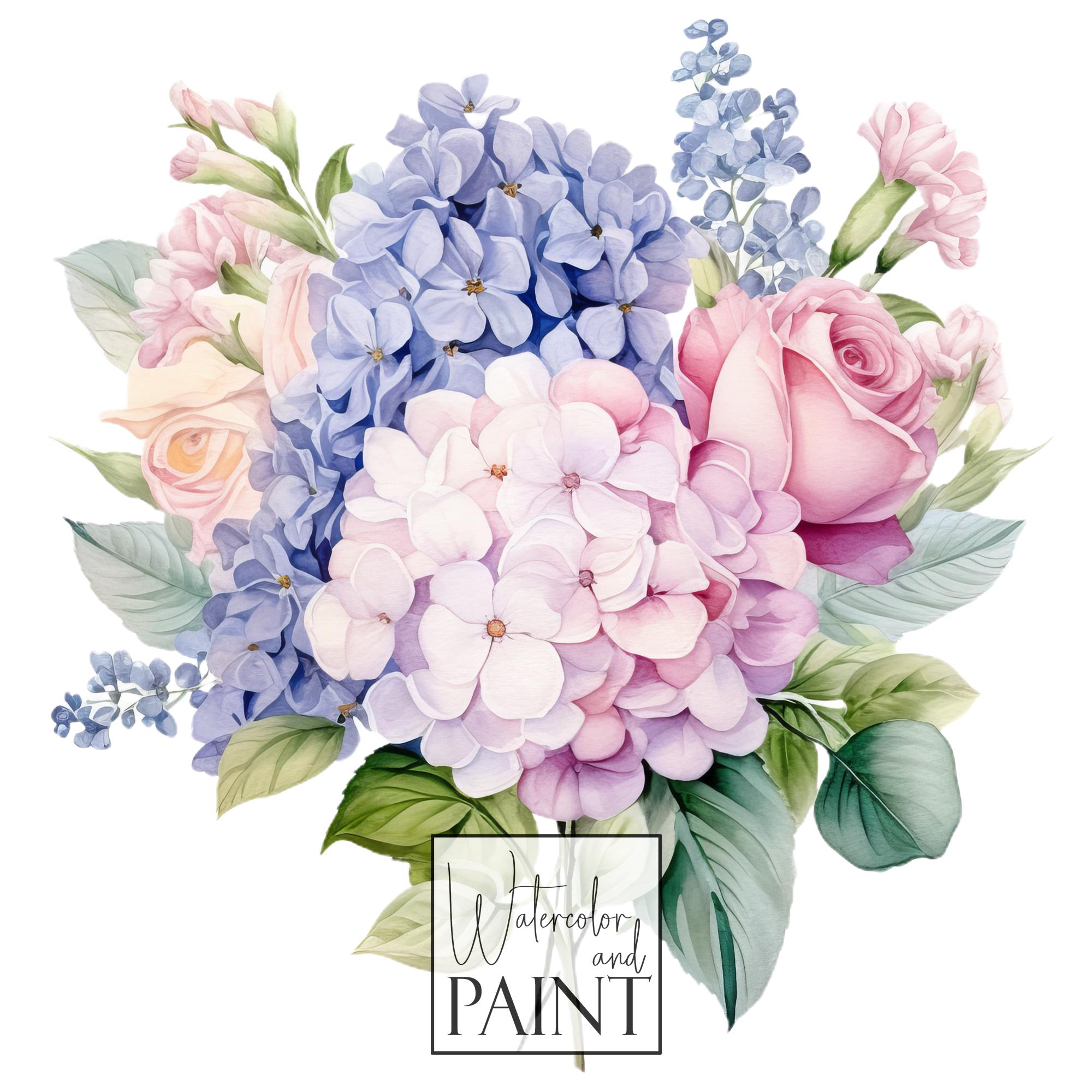 Watercolor Spring Flower Clipart Set, 8 Transparent Pngs, Commercial ...