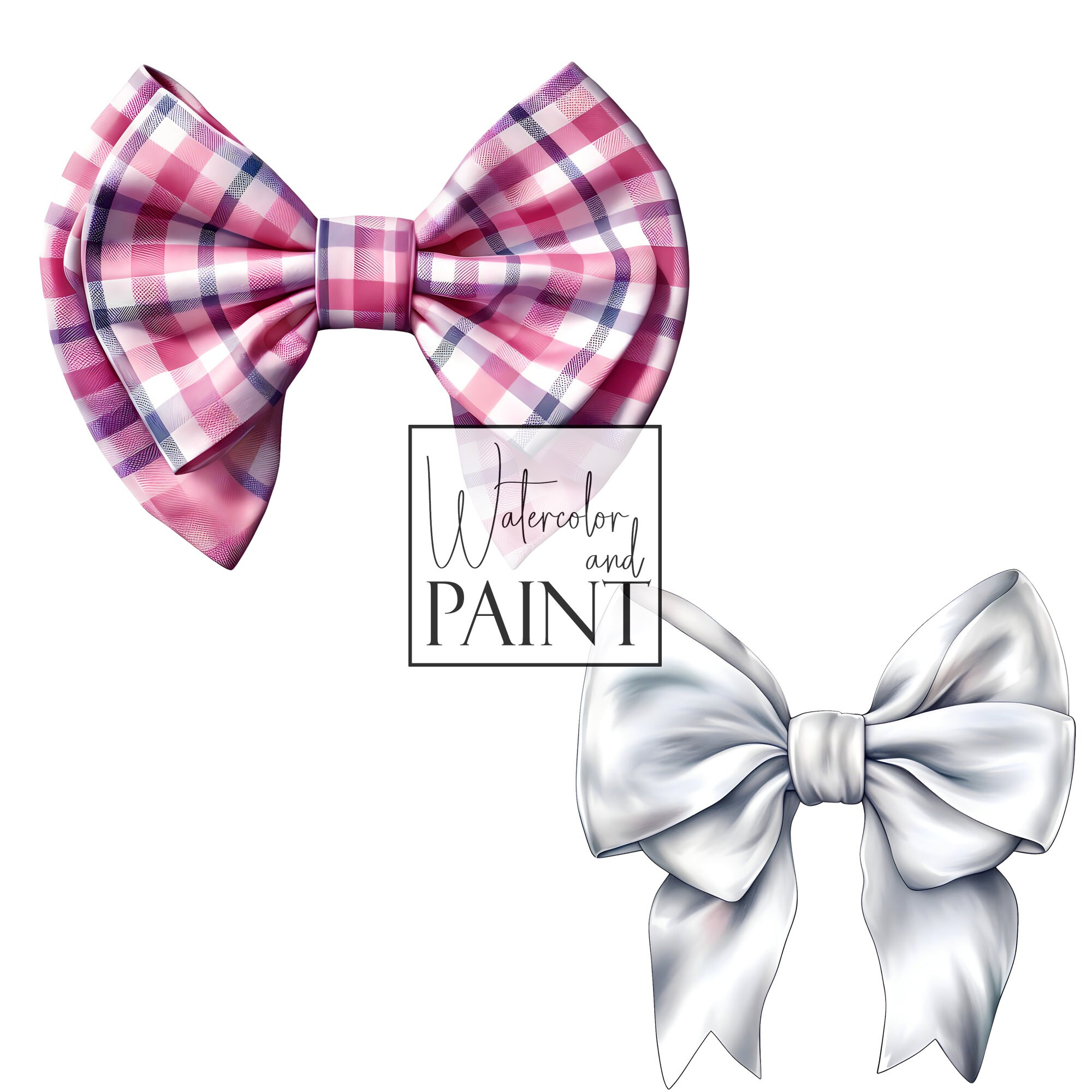 Bow Clipart, Instant Download, 14 High Quality Png Files, Commercial ...