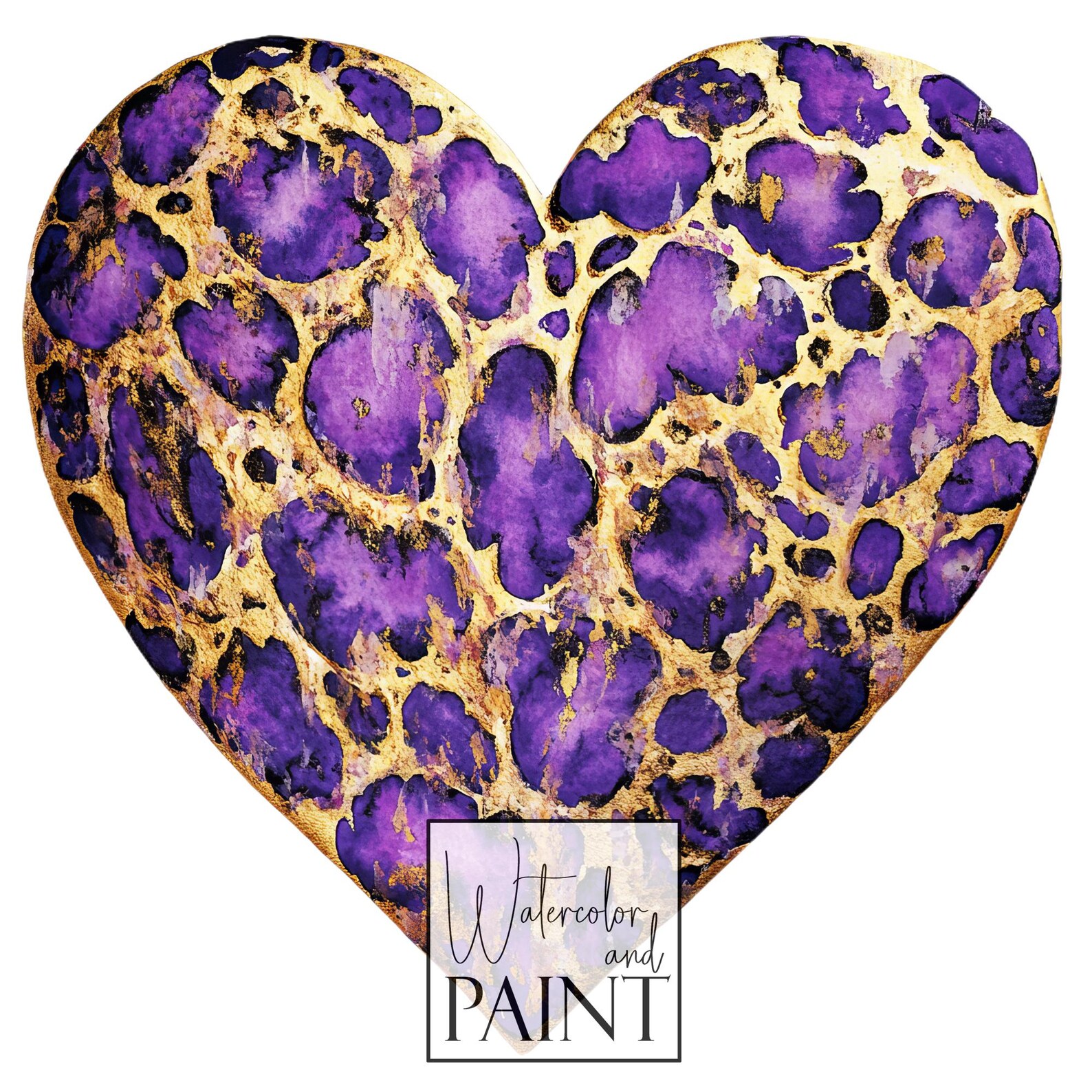 Leopard Heart Clipart, Valentine Elements, 8 Pngs, Instant Download ...