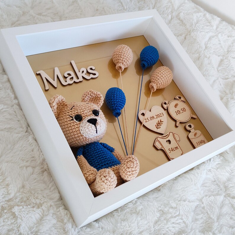 Custom Baby Birth Details Keepsake Frame, Unique Newborn Gift ...