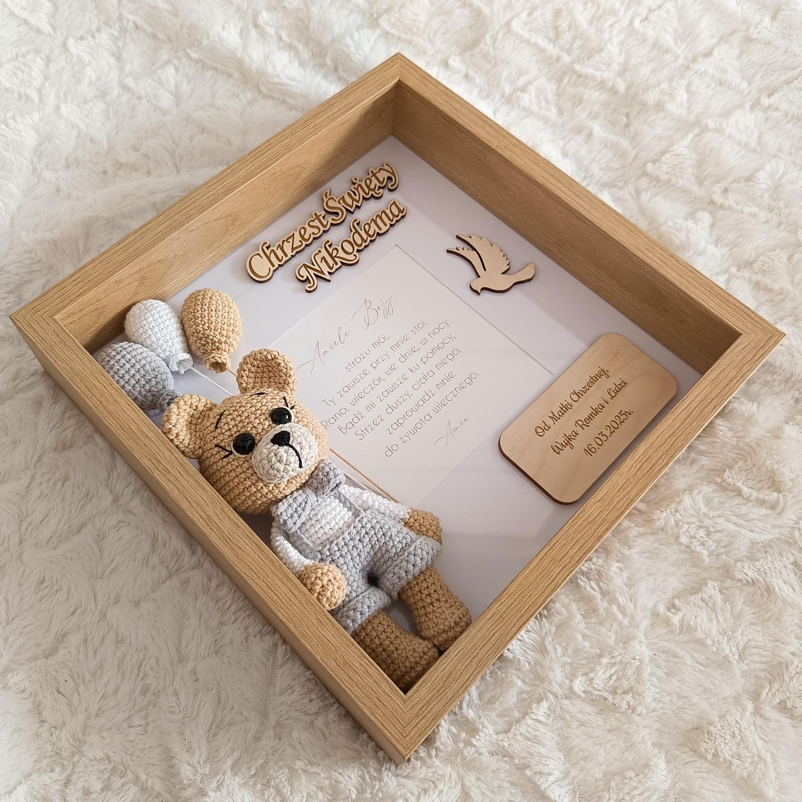 Personalized Baptism Frame With Name and Date - Unique Christening ...