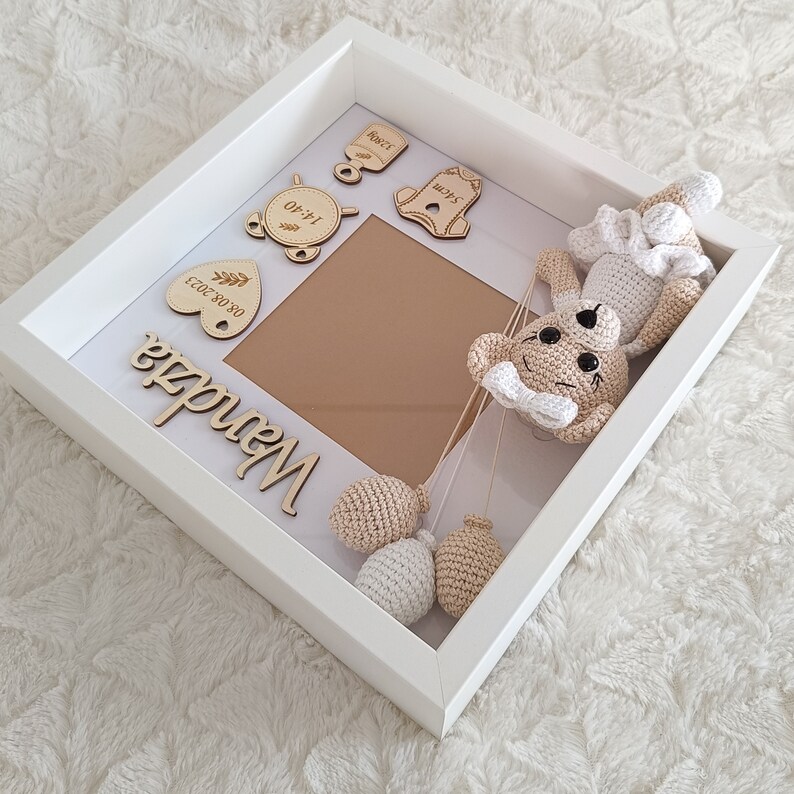 Photo Frame With Birth Stats for Baby Girl - Personalized Newborn ...