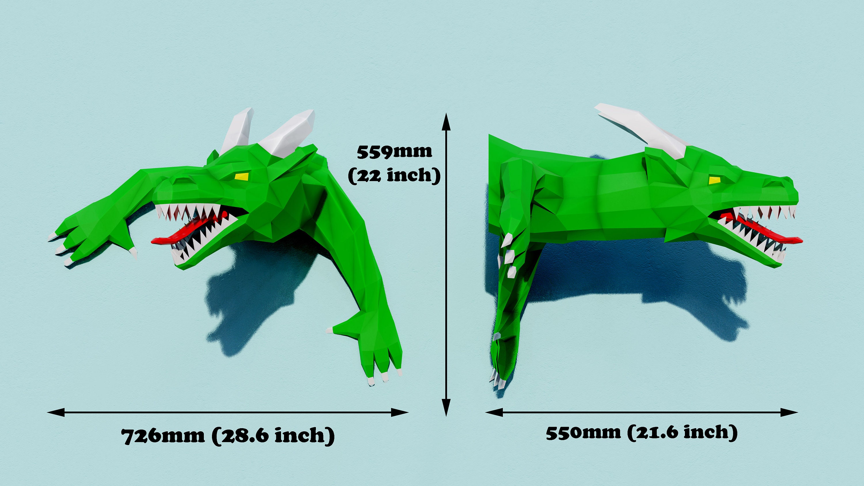 Dragon Papercraft - Etsy