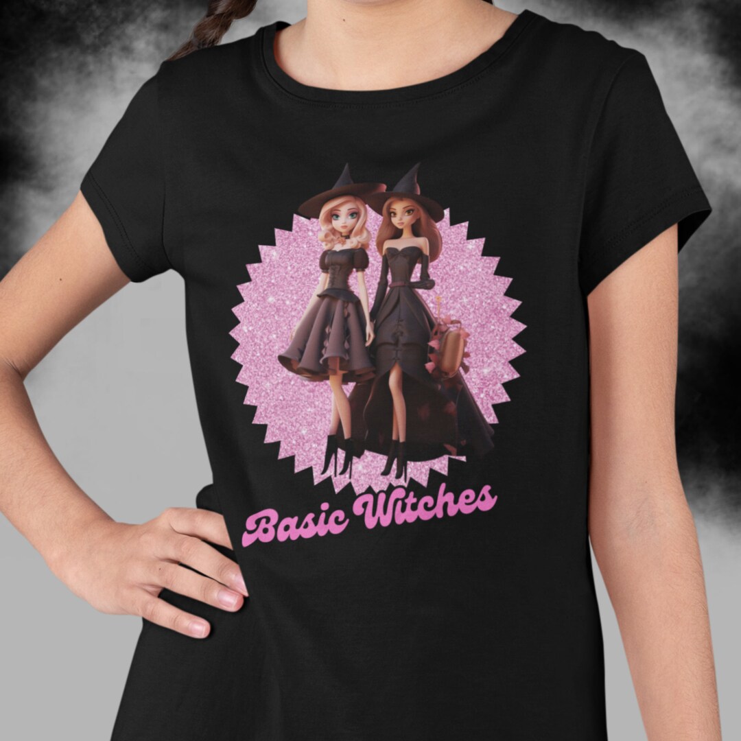 Youth Halloween Witch T-shirt Trendy Doll Party Youth Happy Halloween ...
