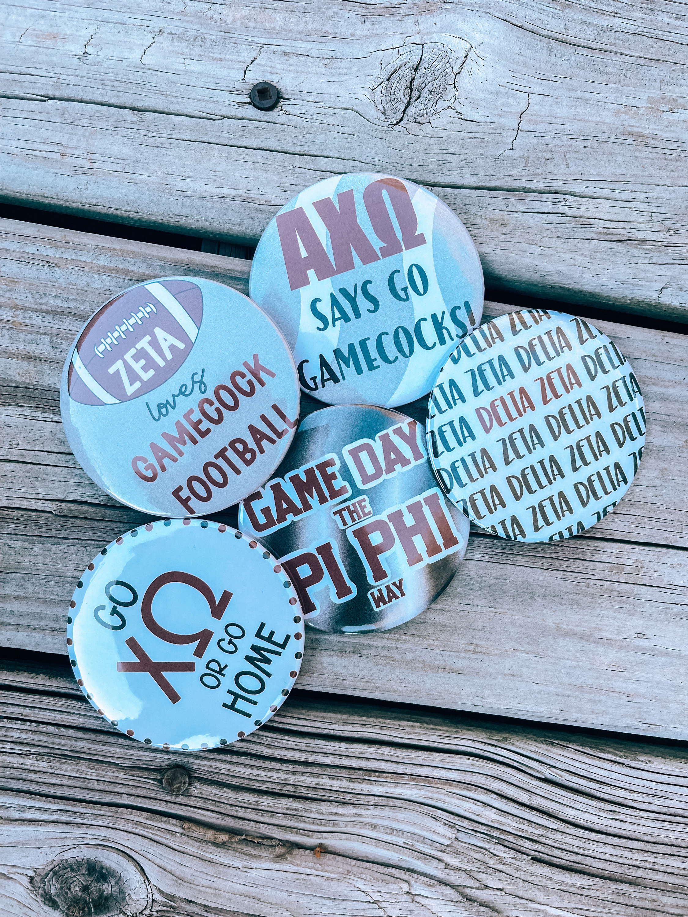 South Carolina Sorority Game Day Pins | Game Day Buttons | USC ...