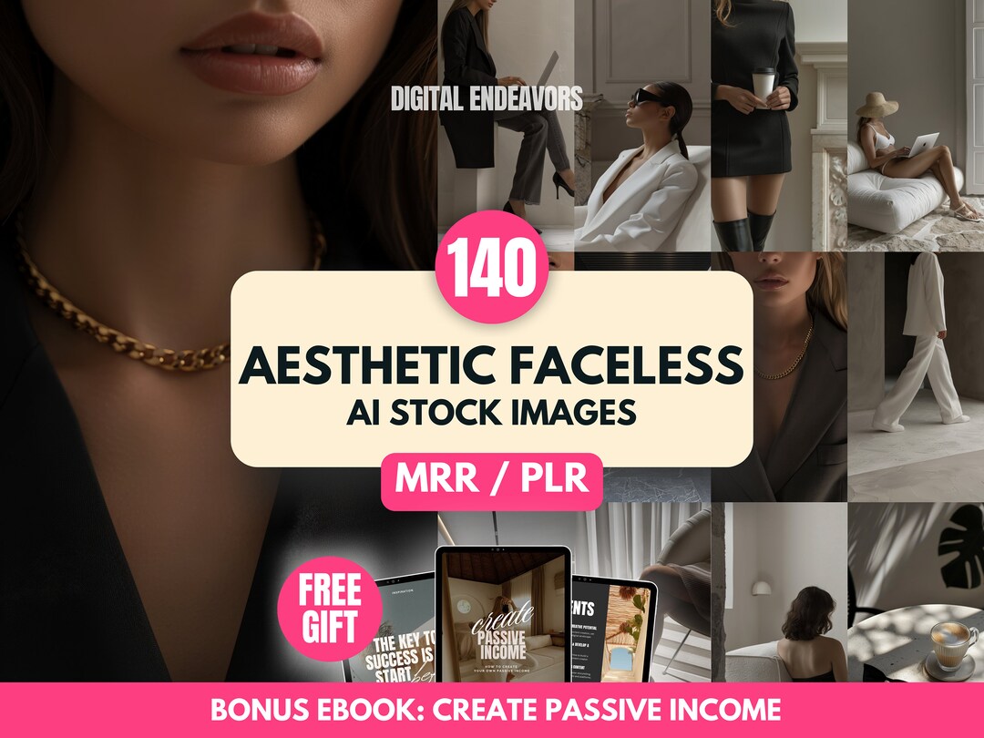 Aesthetic Faceless Stock Photos With Master Resell Rights and Private ...