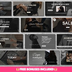 Faceless Social Media Templates Bundle, Faceless Instagram Marketing ...