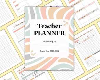 Teacher Planner Printable Digital Teaching Plan Kit Lesson - Etsy