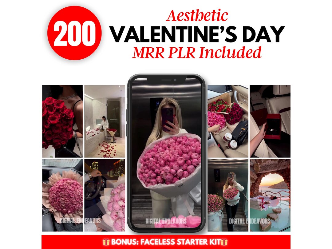 200 Valentine's Day Reels, Instagram Reels, Master Resell Rights ...