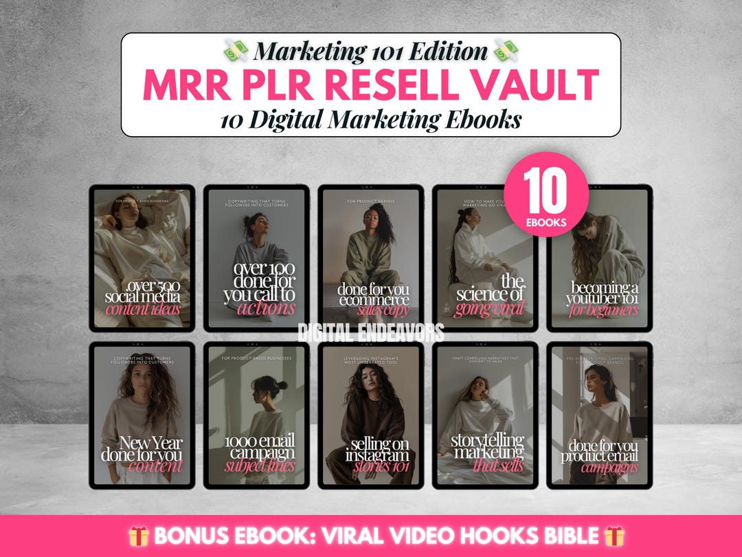 Digital Marketing Guide PLR MRR Guide With Master Resell Rights for ...