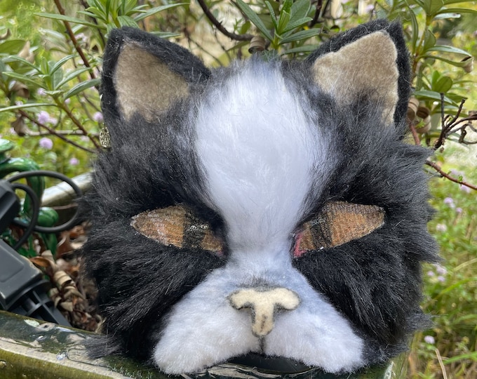 Tuxedo Cat Mask - Etsy