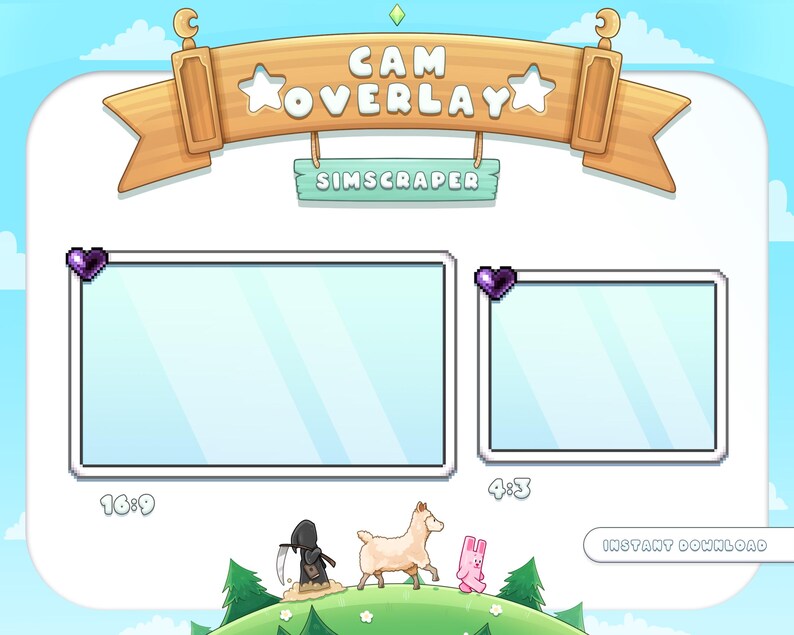 Fields of Mistria Webcam Overlay: Pixel Art Stream Overlay (digital ...