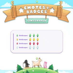 Plumbobs | the Sims Inspired | Twitch Emotes and Badges | Games Series ...