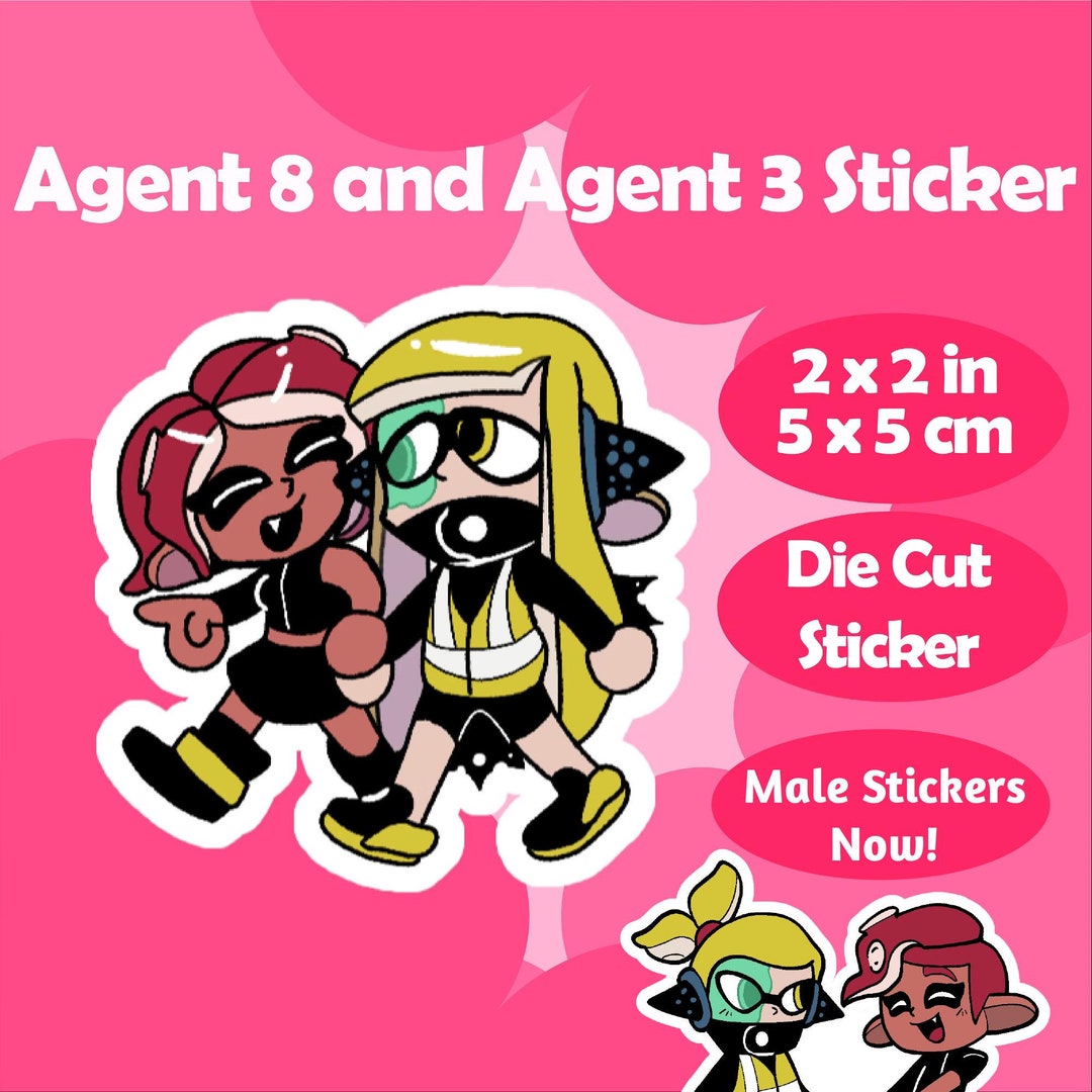 Agent 3 and 8 Sticker - Etsy