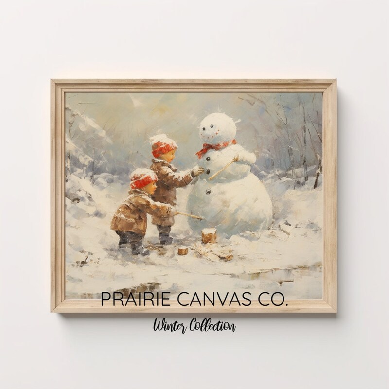 Snowman Painting - Etsy
