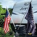 Camper Double Flag Pole Mount RV Flag Holder - Etsy