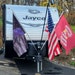 Camper Triple Flag Pole Mount - RV Flag Holder - Freedom Jack - Etsy