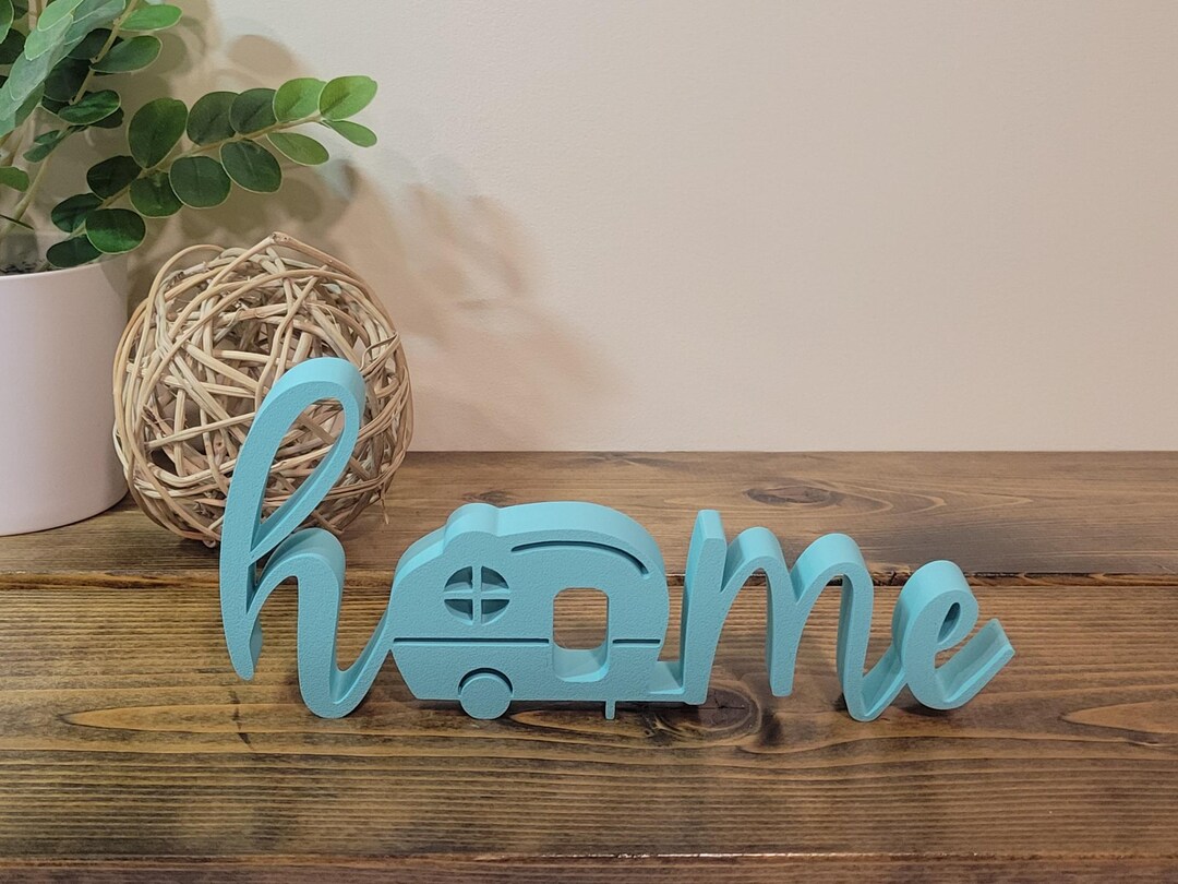 3D Printed Home Sign - Camping Decor Sign - Etsy