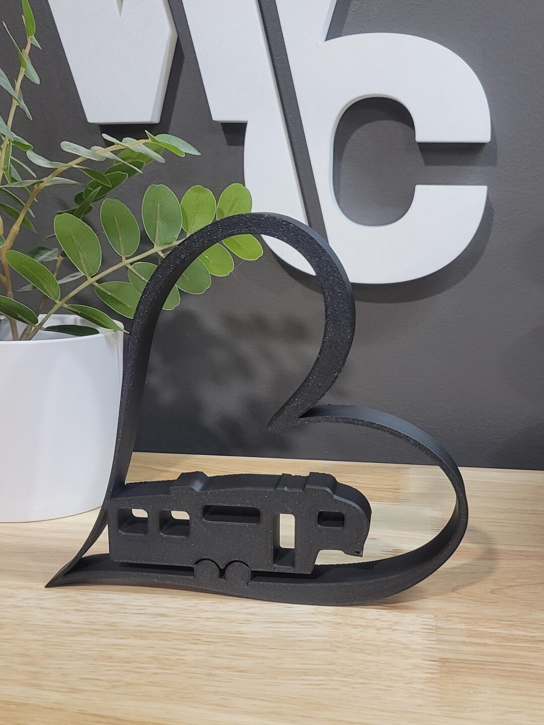 3D Printed Fifth Wheel Heart - Camping Decor Sign - Etsy