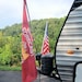 Camper Double Flag Pole Mount - RV Flag Holder - Etsy
