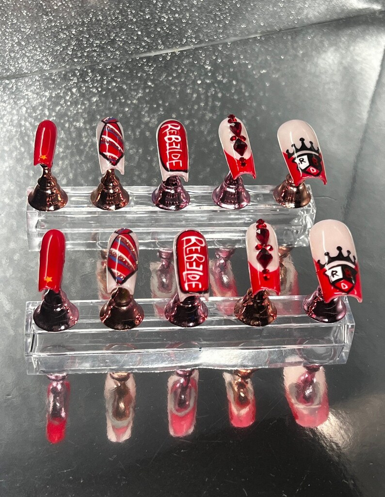 Red / Nostalgic / Rebelde / Concert / RBD / Custom Press on Nails ...