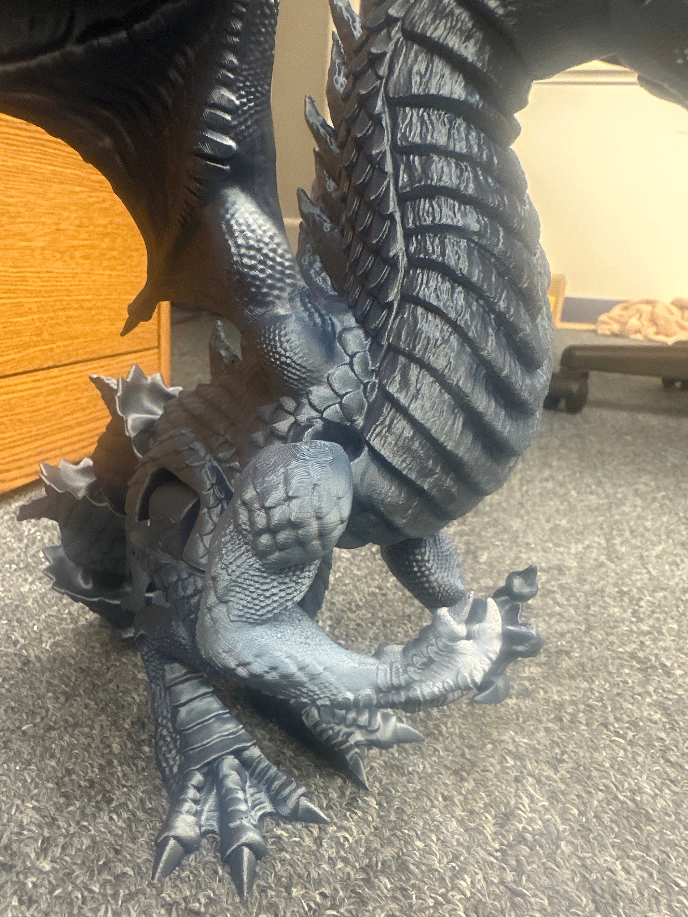 Articulated Dragon 12 Inches Tall - Etsy