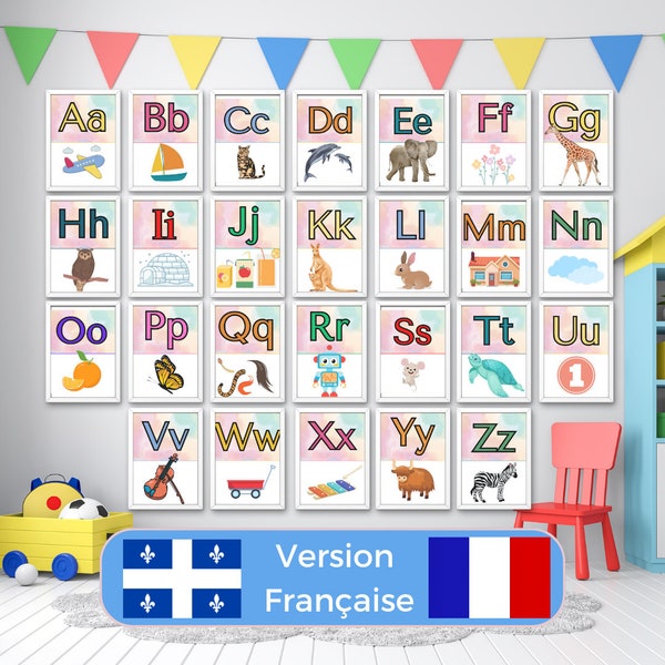 French Alphabet Cards - Etsy