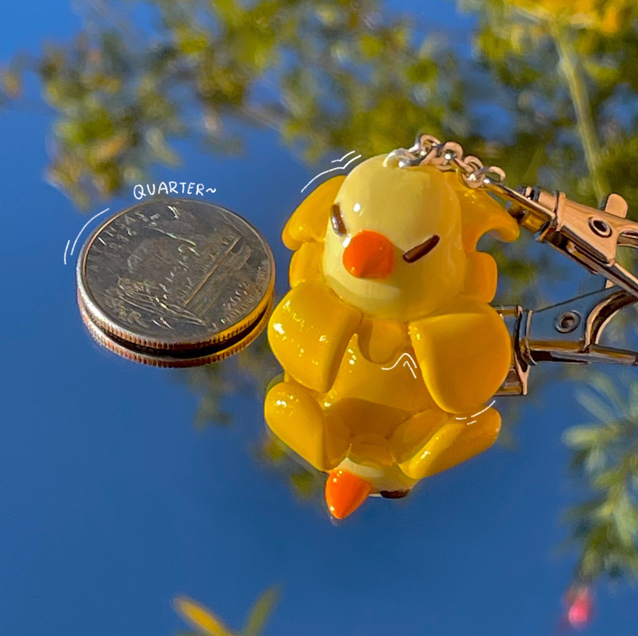 Nana Duck Polymer Clay Keychain - Etsy