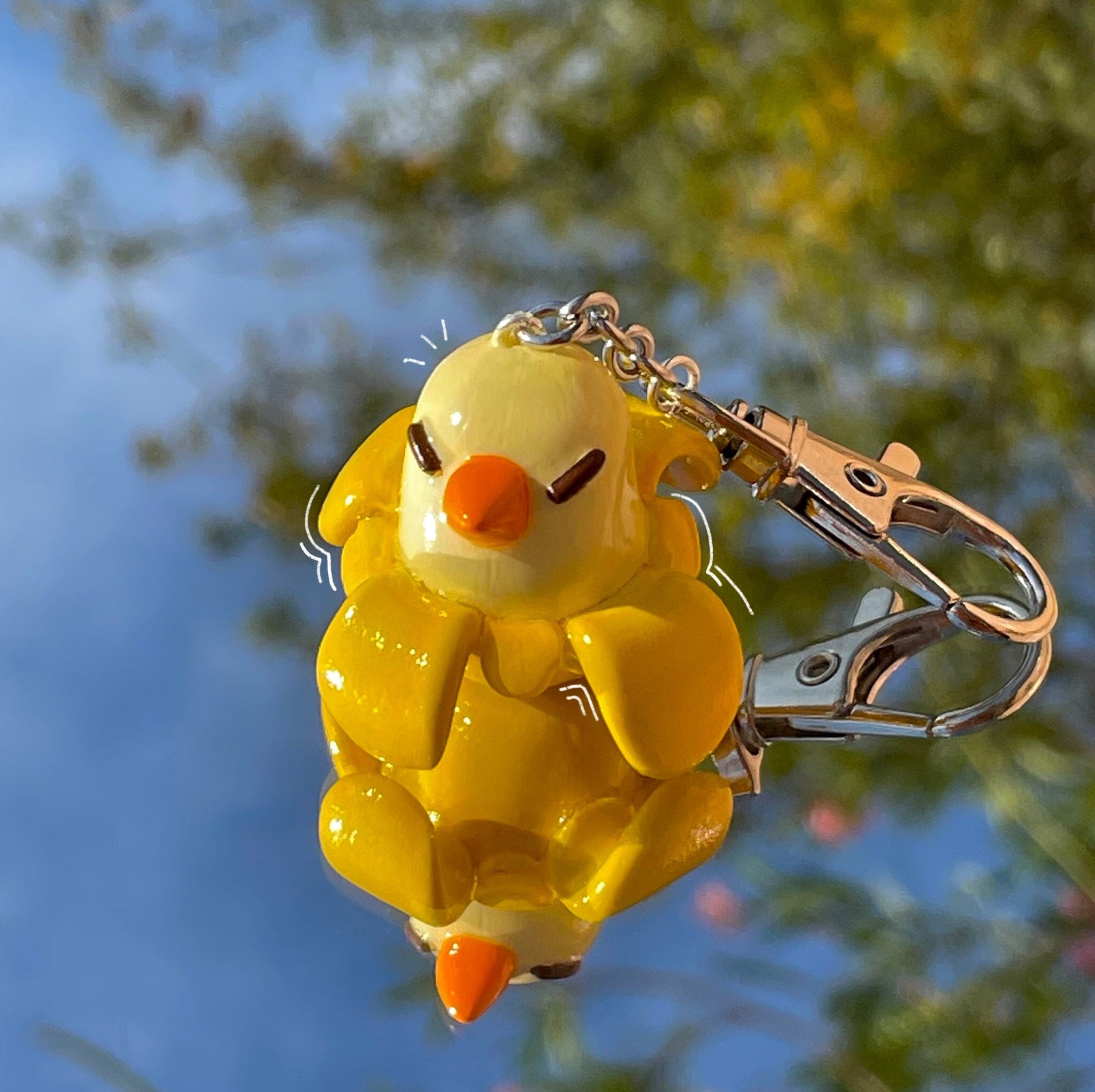 Nana Duck Polymer Clay Keychain - Etsy