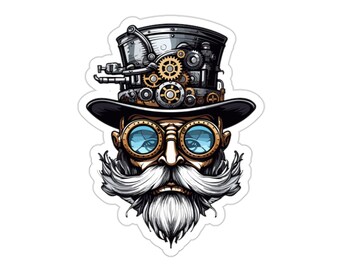 STEAMPUNK STICKER Kiss-cut Stickers Steampunk Gears and Clocks Cut Out ...