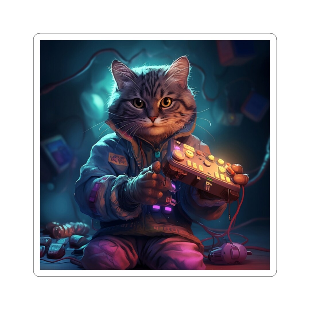 Gamer Cat - Etsy