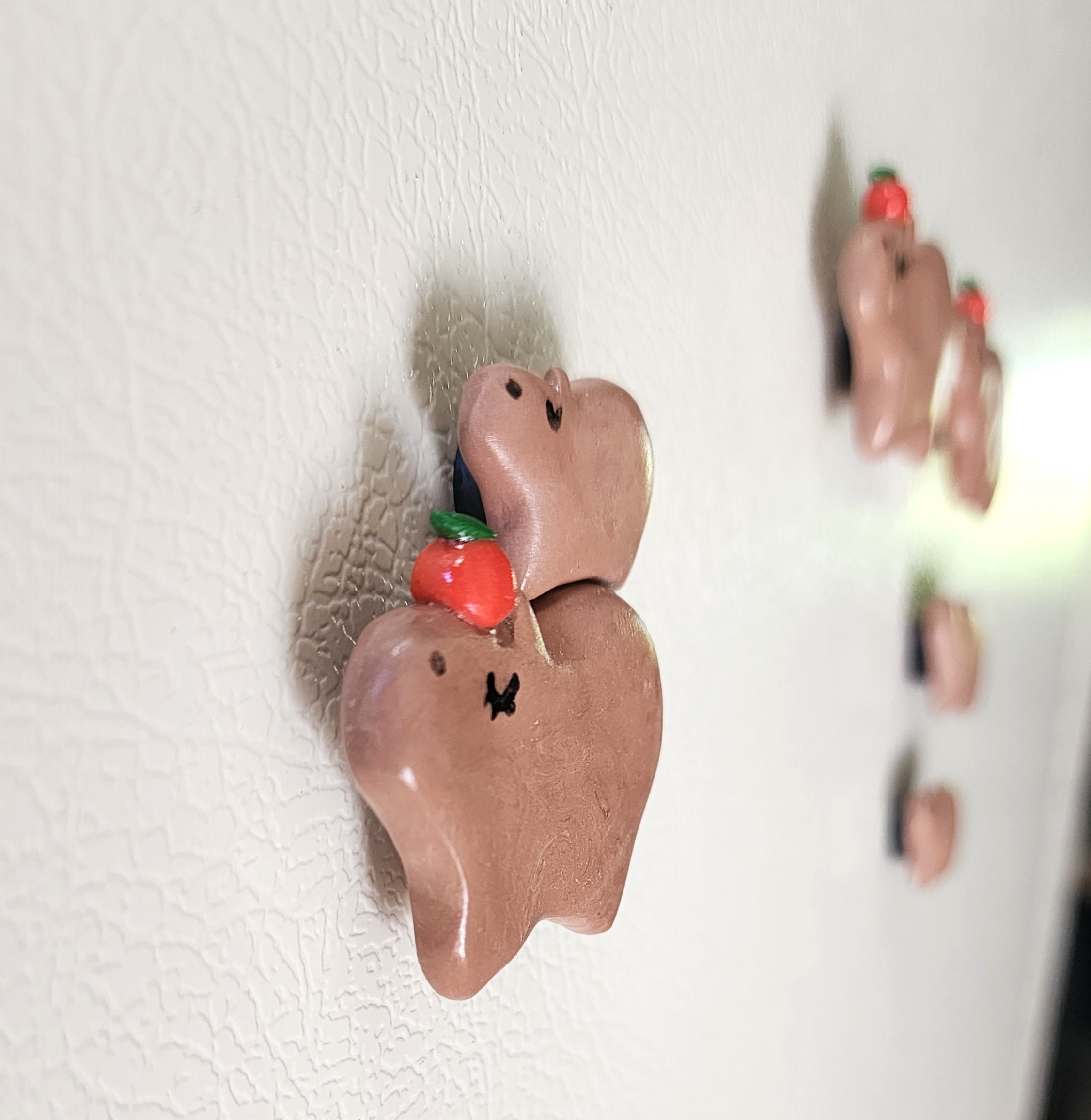 Capybara Stack Magnets 1 Pair Polymer Clay Refrigerator Magnets ...