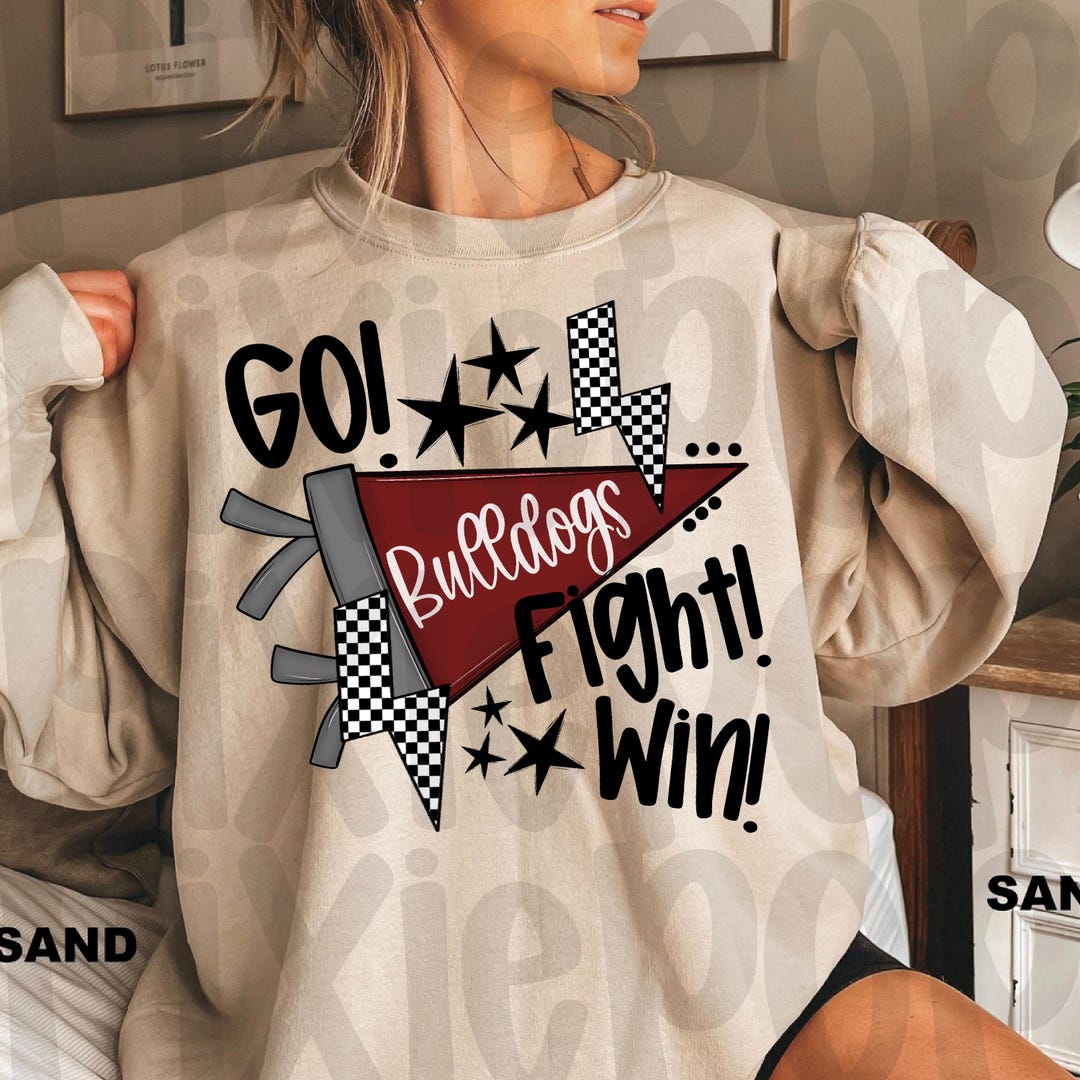 Bulldogs Mascot Design Digital Download PNG File Sublimation and DTF ...