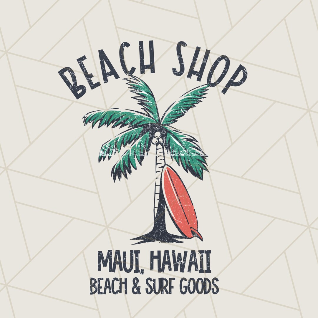 Beach Shop, Palm Tree Beach Png, Retro Beach Png, Retro Style Png ...