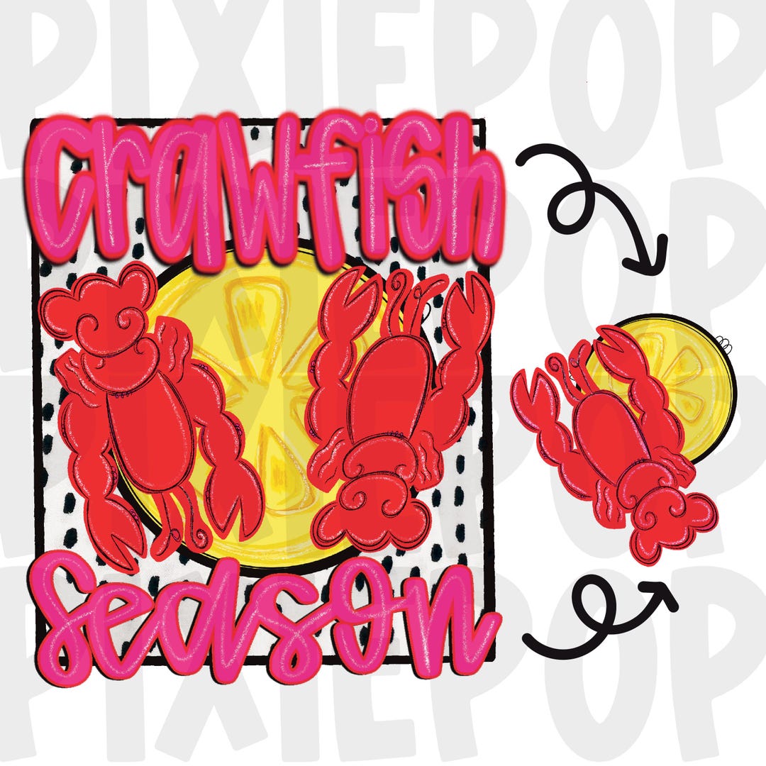 Preppy Crawfish Front Back Png, Crawfish Png, Mardi Gras Digital for ...