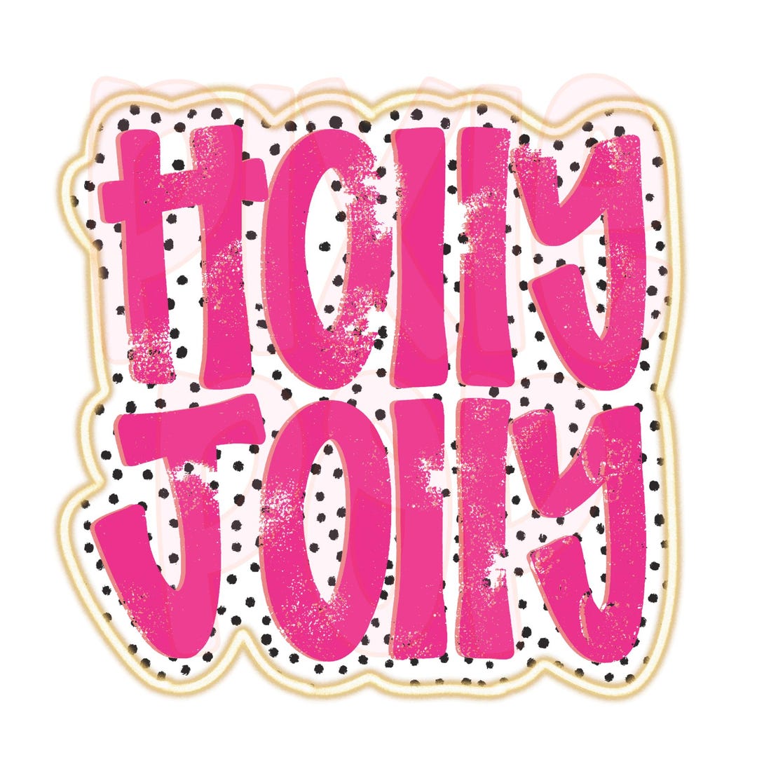 Holly Jolly Png, Gold Glitter, Christmas Sublimation, Preppy Christmas ...