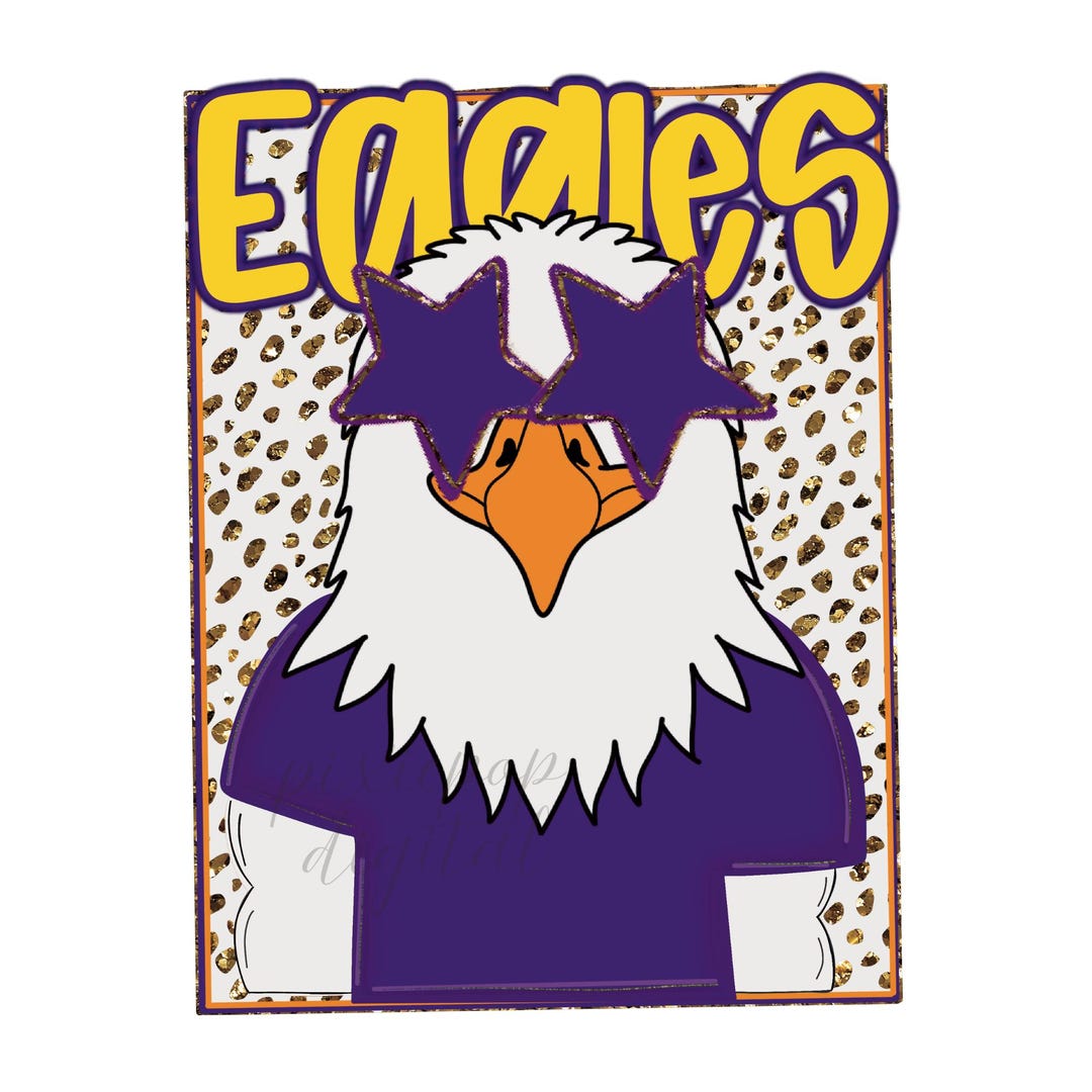 Preppy Purple Eagles Mascot, Eagles Varsity, Eagle Mascot, School ...