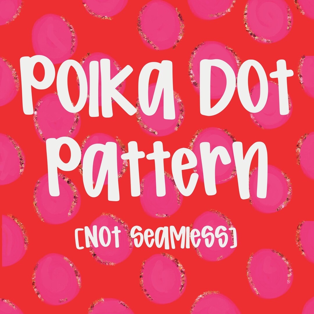 Gold Foil Red Polka Dot File Pattern PNG | Hand Painted | Repeat ...