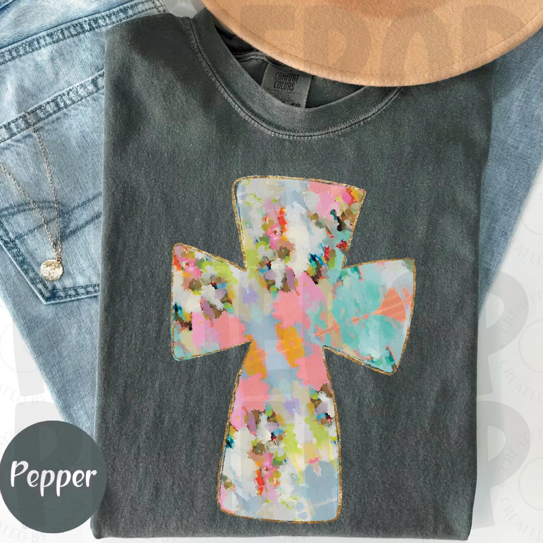 Messy Paint Cross PNG Design | Hand Drawn Sublimation Design Digital ...