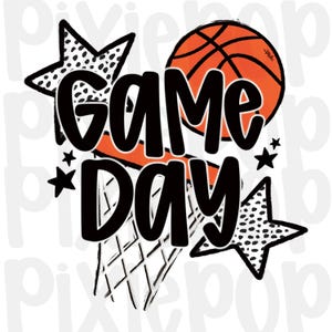 Game Day Basketball PNG, Game Day Digital Design, Basketball Mama ...
