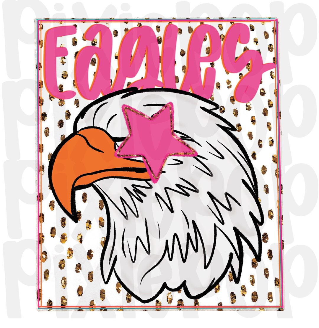 Preppy Pink Eagles Baseball, Eagles Varsity, Eagle Mascot, School ...