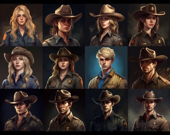 Realistic Military Character Pack Character Portrait - Etsy